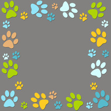 Paw Print Frame Free Stock Photo - Public Domain Pictures