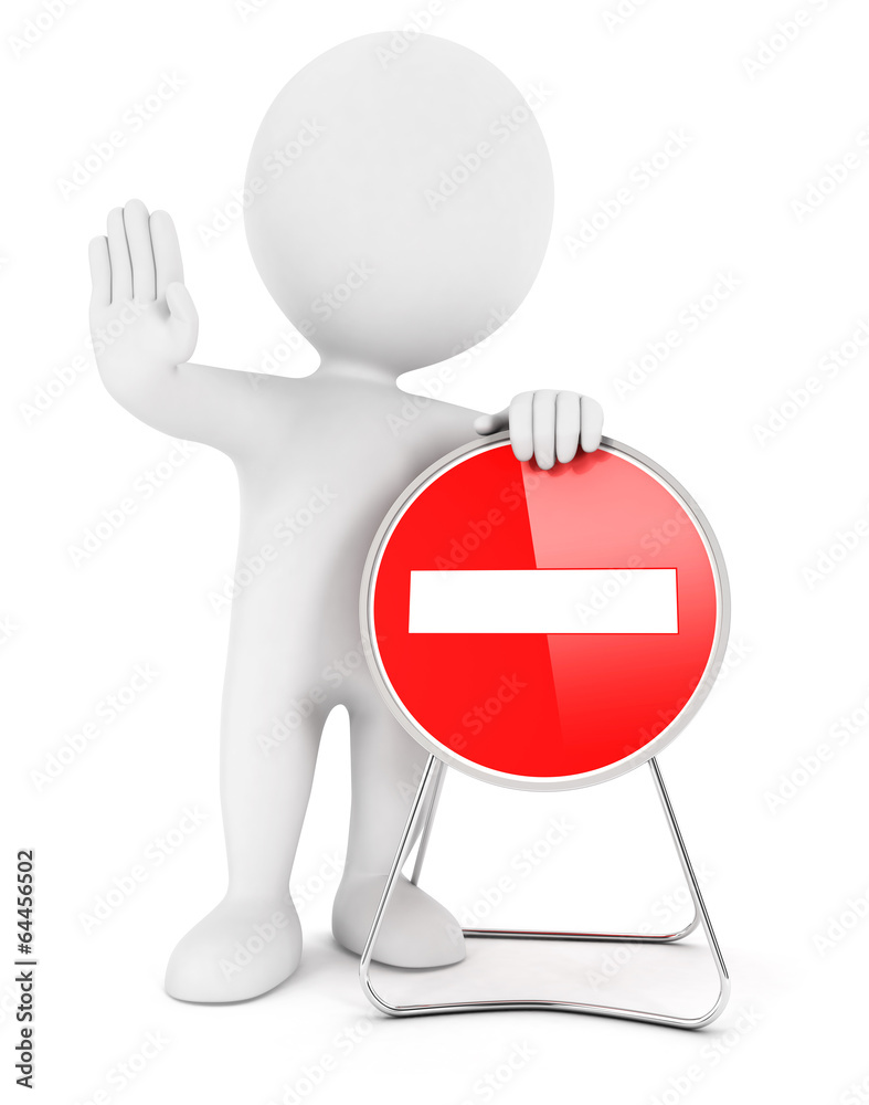 ภาพประกอบ Stock 3d white people no entry sign | Adobe Stock ภาพประกอบ Stock 3d white people no entry sign | Adobe Stock