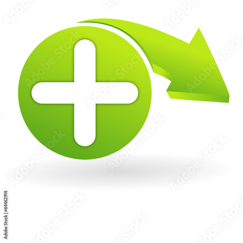 Vecteur Stock ajouter sur web symbole vert | Adobe Stock