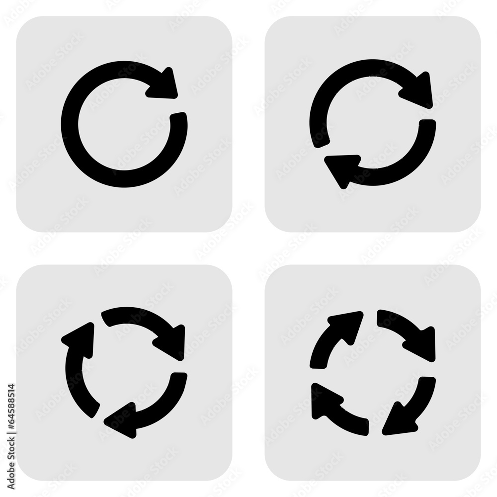 arrow sign reload refresh rotation loop pictogram. Stock Vector | Adobe Stock