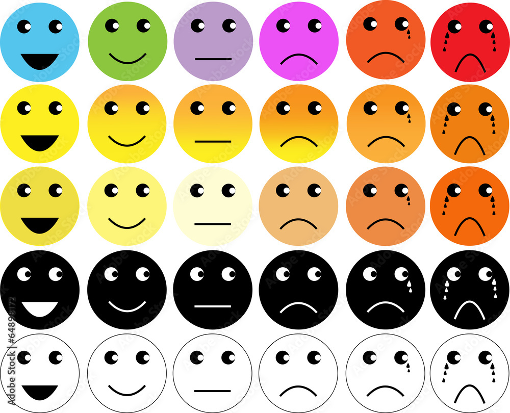 faces pain rating scale Stock Vector | Adobe Stock