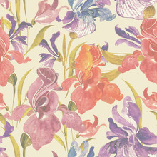 Iris Flower Paper Pattern Free Stock Photo - Public Domain Pictures