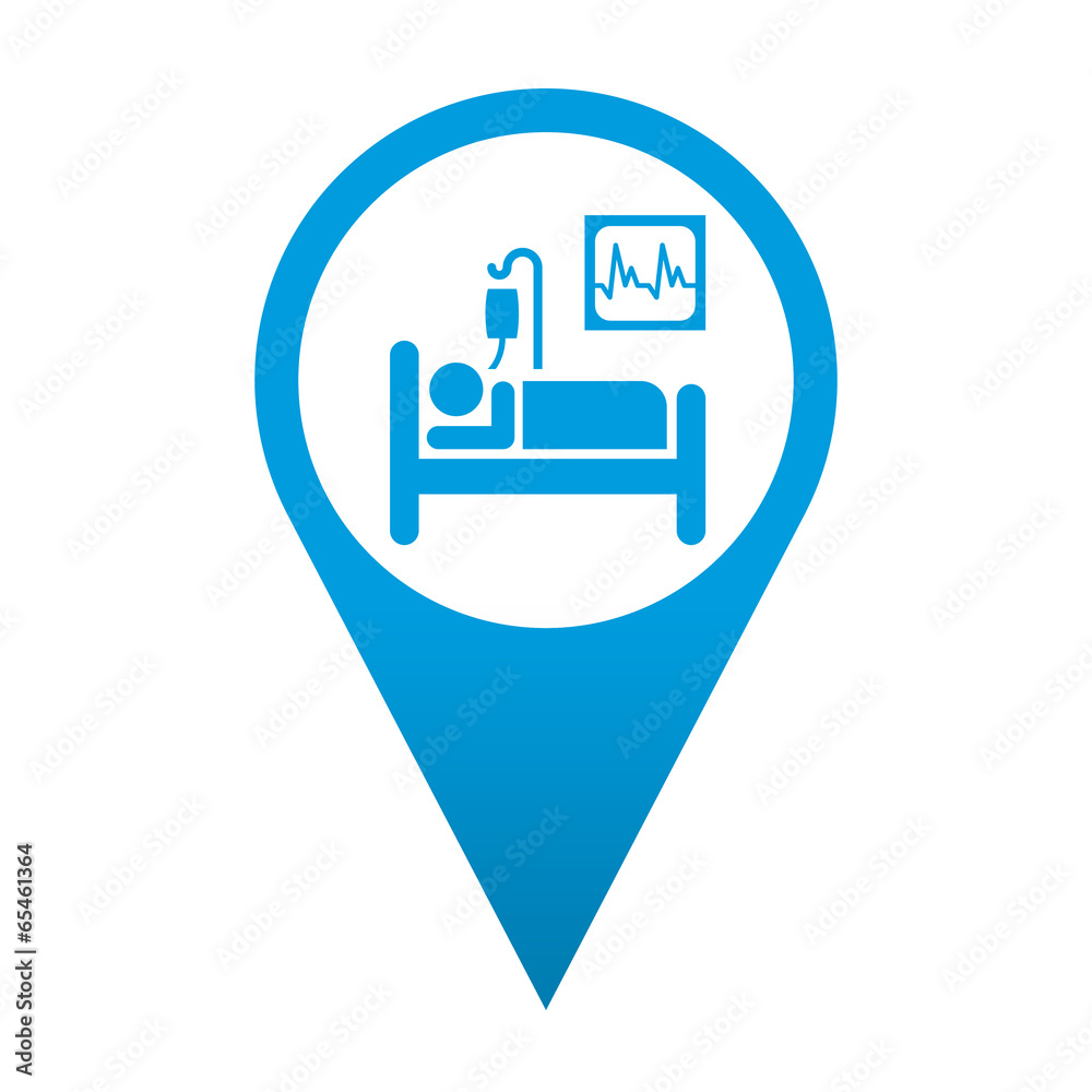 Icono De Hospital Azul