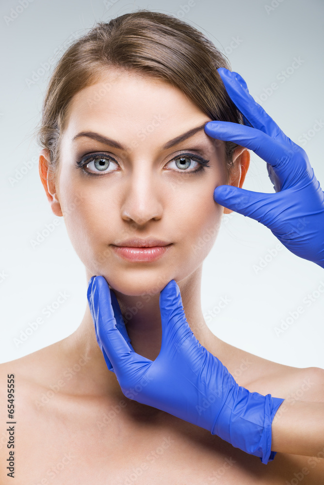 Beautiful, flawless female face - plastic surgery Stock Photo | Adobe Stock