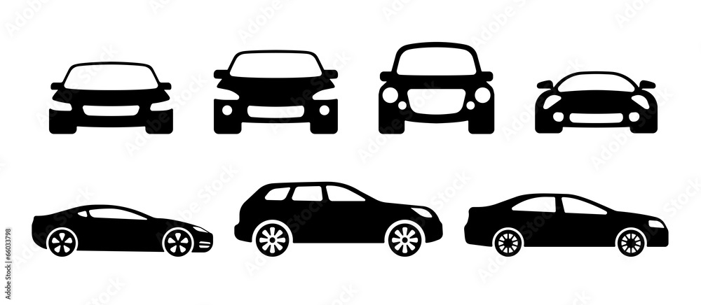 car silhouettes Stock Vector | Adobe Stock