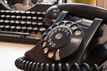 Typewriter With Books And Phone Free Stock Photo - Public Domain Pictures