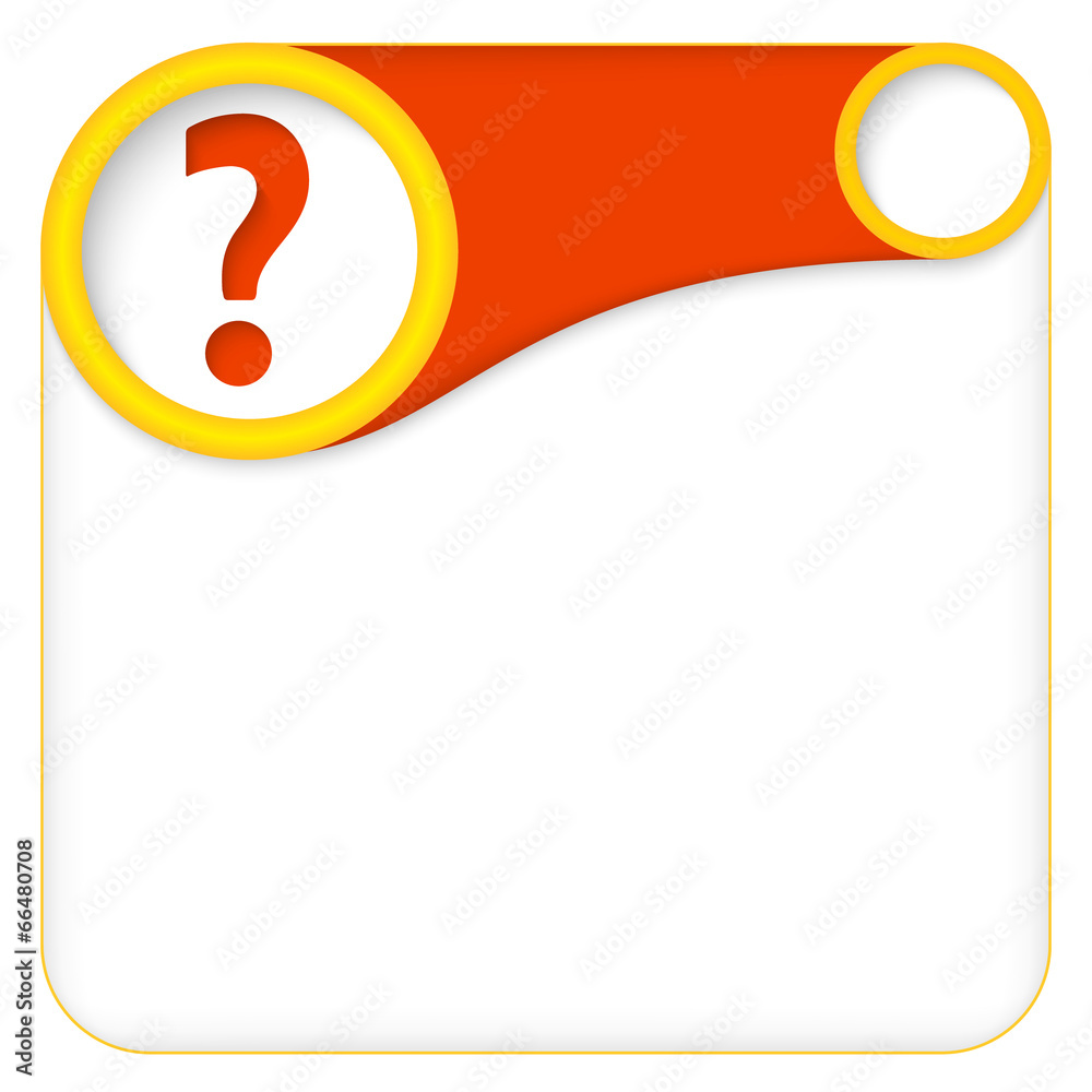 color box for entering text with question mark Stock Vector | Adobe Stock