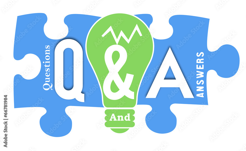 Questions And Answers Colorful Shapes Stock Illustration | Adobe Stock