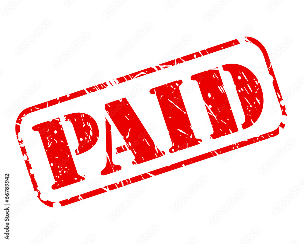 PAID red stamp text Stock Vector | Adobe Stock