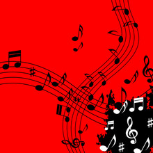 Red Music Background Free Stock Photo - Public Domain Pictures
