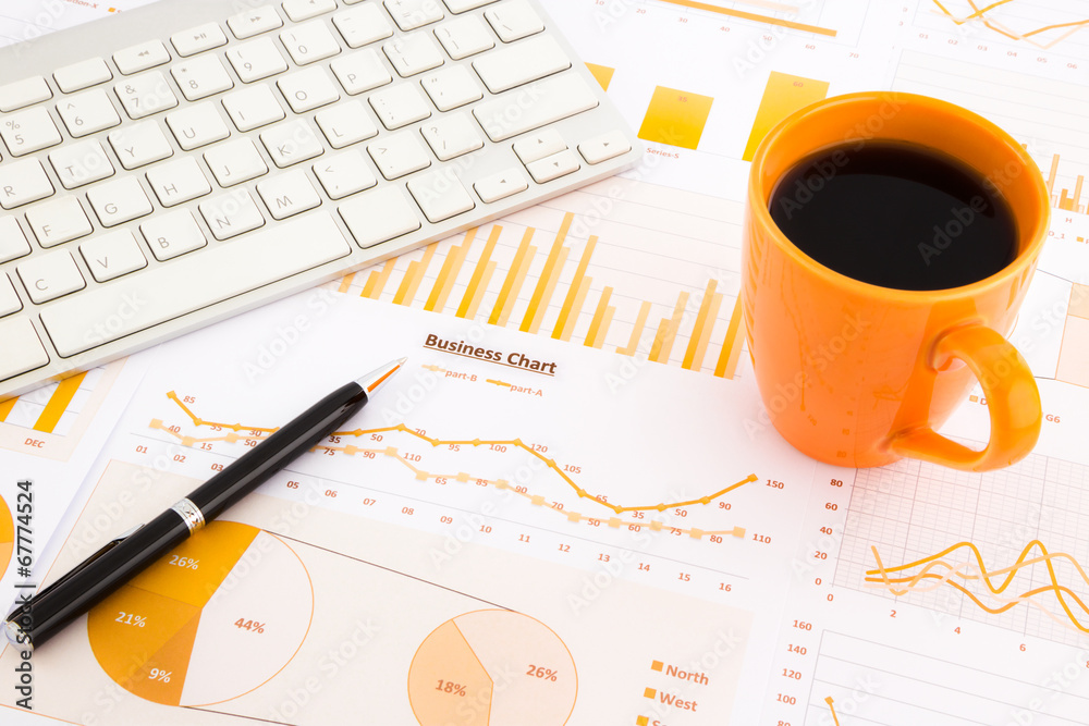 graphs, charts, data report Stock Photo | Adobe Stock