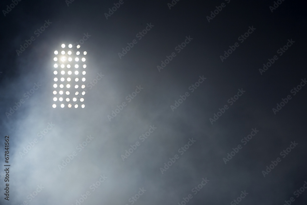 Stadium lights against dark night sky backgroundon Stock Photo | Adobe ...