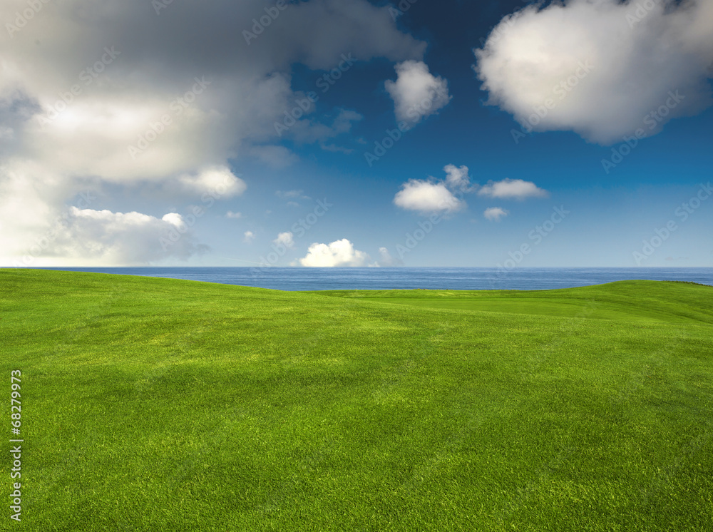 Beautiful green landscape Stock Photo | Adobe Stock