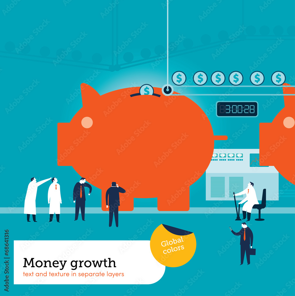 Money Factory Stock Vector | Adobe Stock