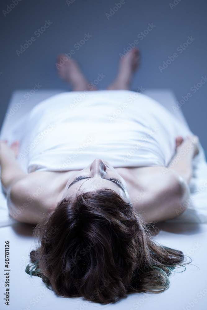 Dead body of woman Stock Photo | Adobe Stock