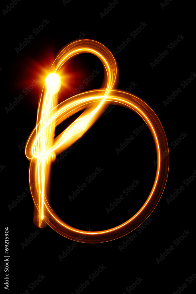 Manuscript caps letters Stock Photo | Adobe Stock