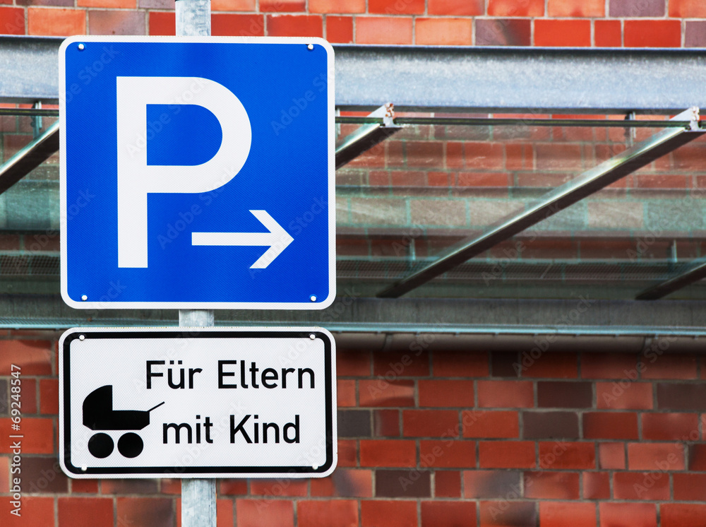 Eltern Kind Parkplatz