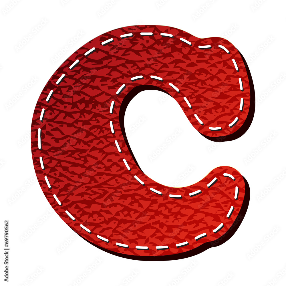 Leather Font Vector Stock Vector | Adobe Stock