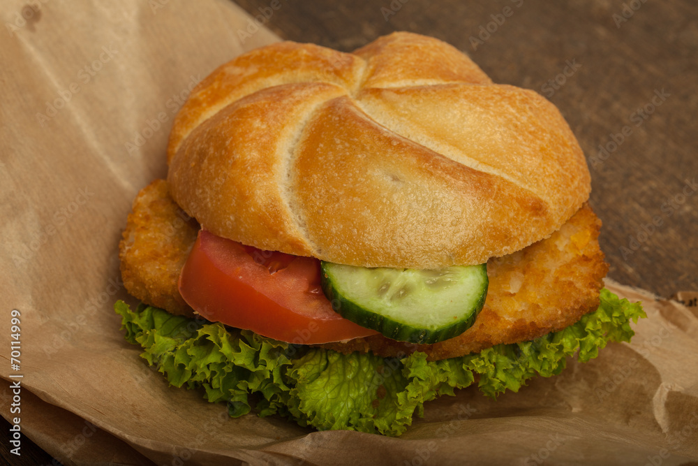 Stock-Foto „Schnitzelsemmel“ | Adobe Stock