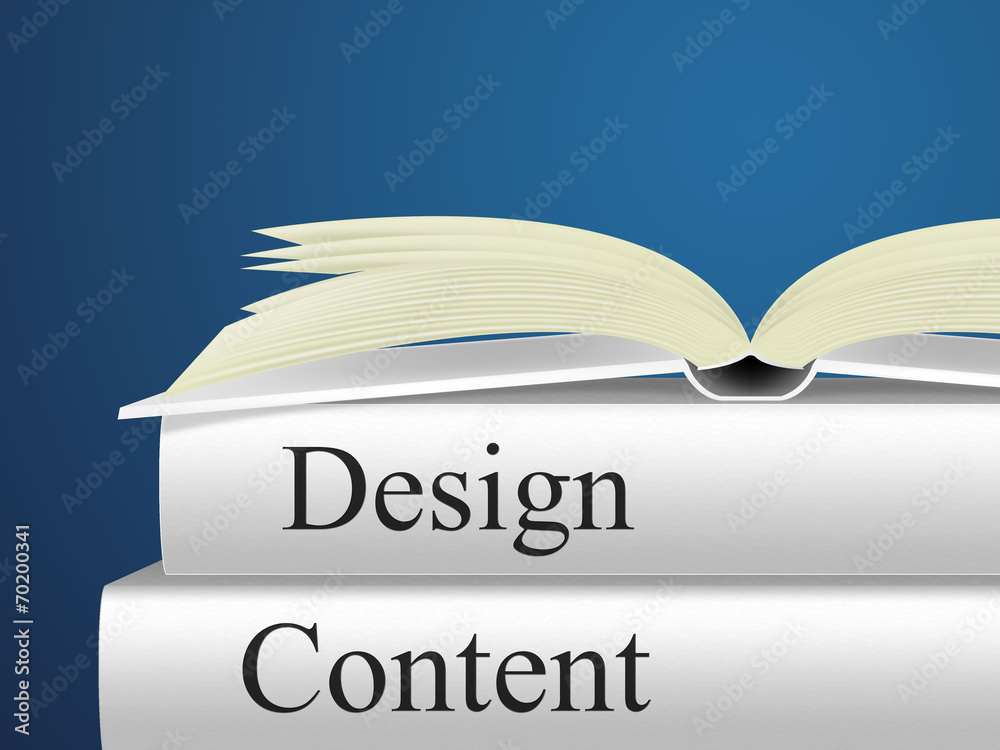 Content Designs Indicates Diagram Models And Plan Stock Illustration ...
