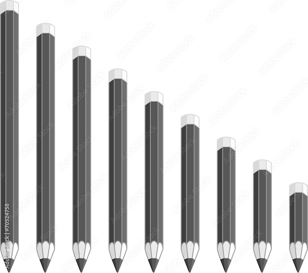 crayon picto histogramme Stock Vector | Adobe Stock