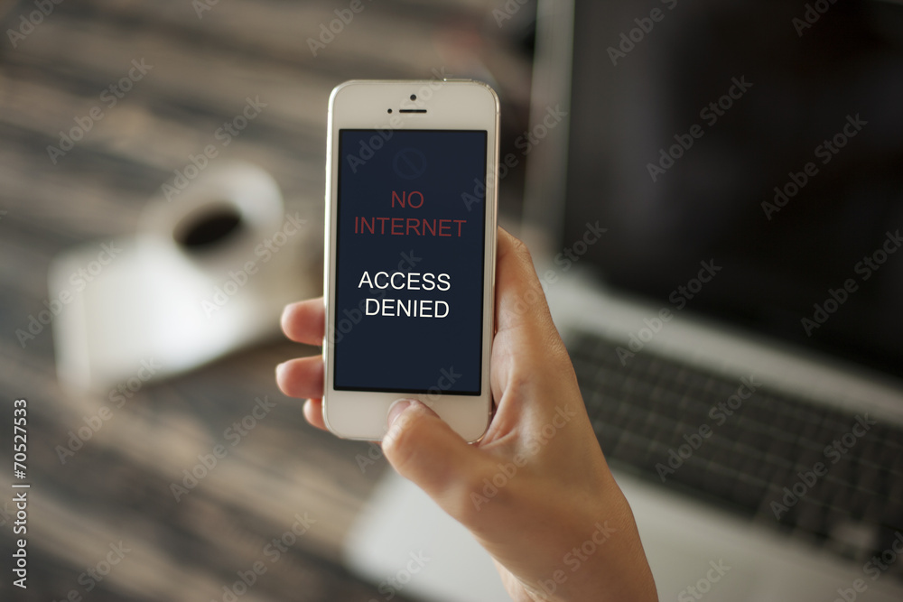 No internet access denied Stock Photo | Adobe Stock