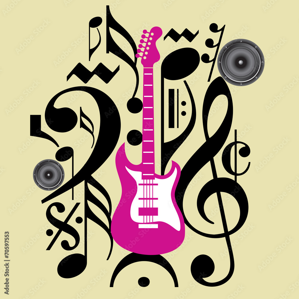 Abstract musical background for music event design Stock Vector | Adobe ...