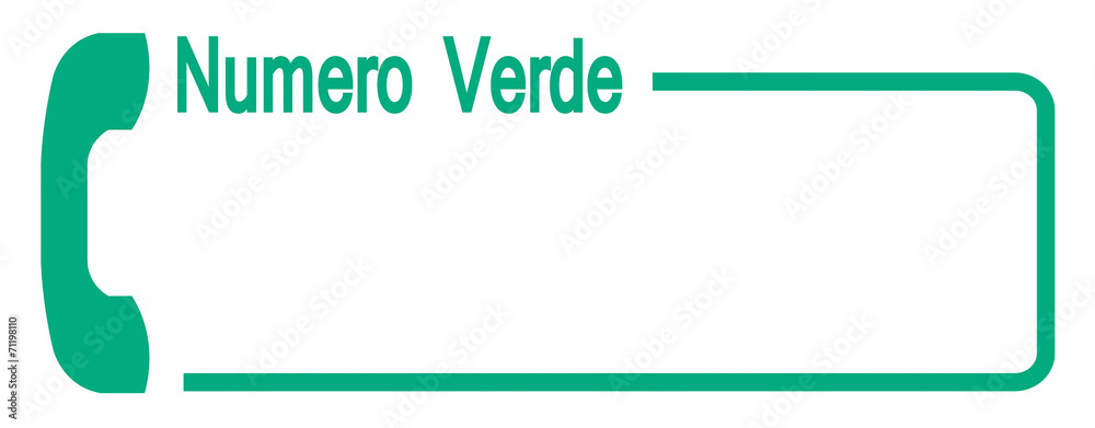 Numero verde の Stock ベクター | Adobe Stock