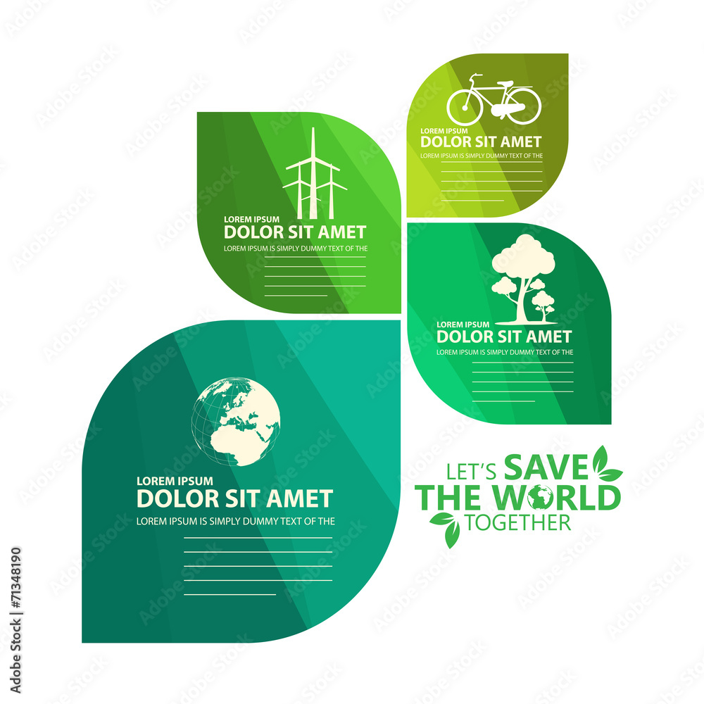 green infographic Stock Vector | Adobe Stock