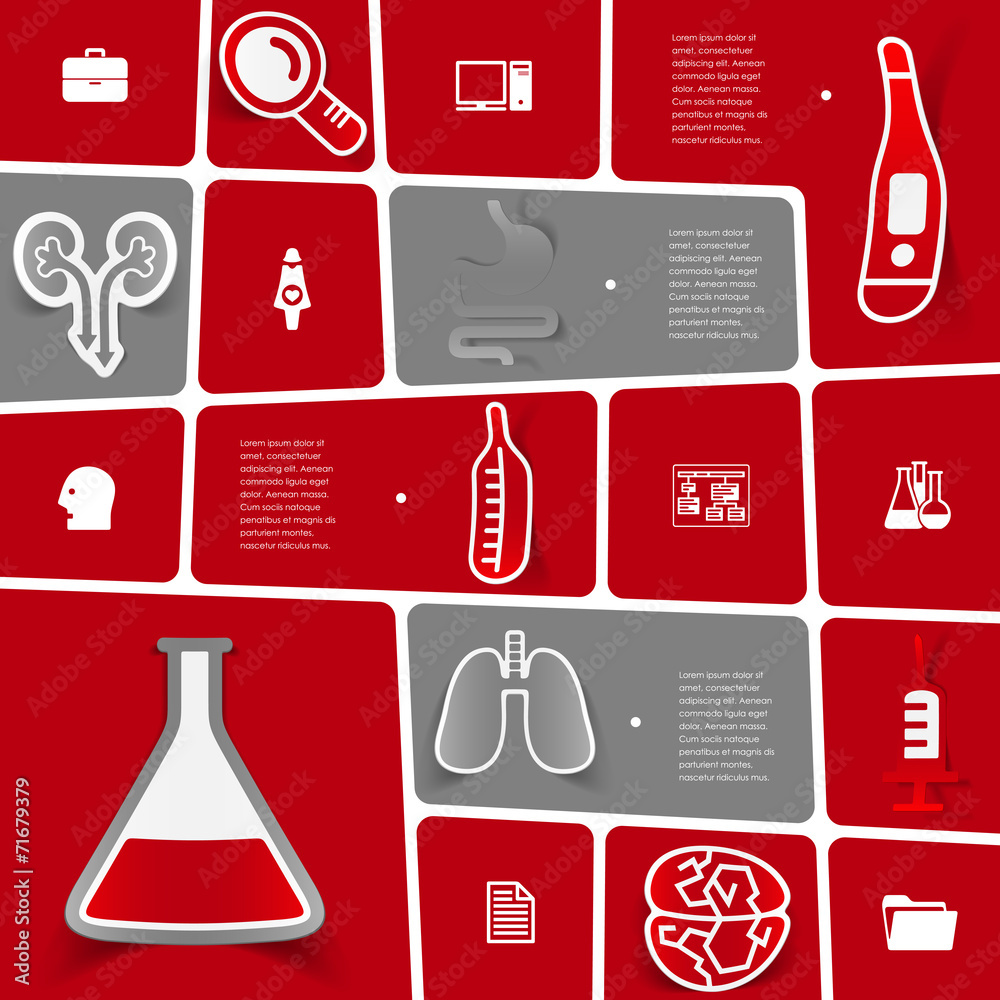 Medical sticker infographic Stock Vector | Adobe Stock