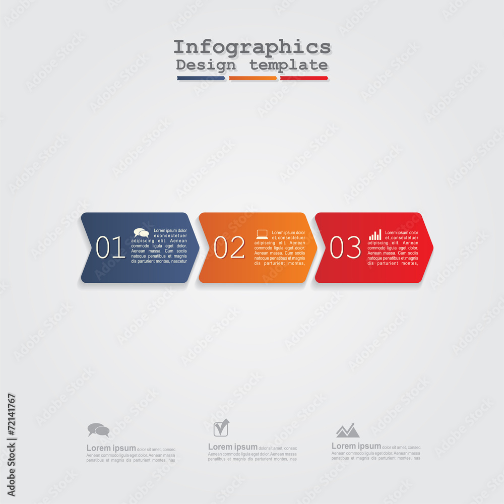 Infographics with arrows. Vector illustration Stock Vector | Adobe Stock