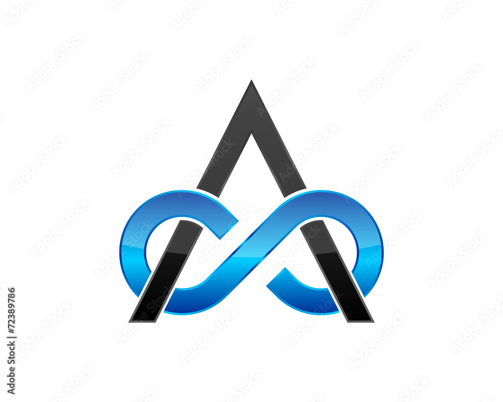Infinity A 1 Stock Vector | Adobe Stock