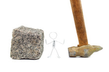 Stuck Between A Rock And A Hard Place Free Stock Photo - Public Domain ...