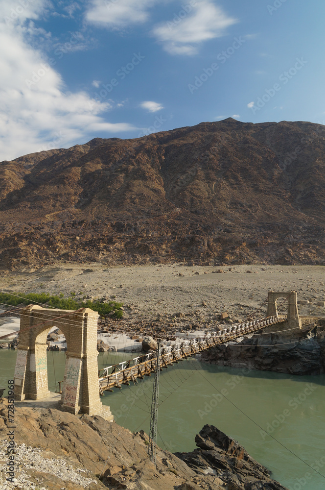 Thalpan Bridge in Chilas,Pakistan Stock Photo | Adobe Stock