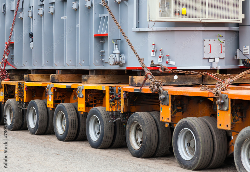 Transport of heavy loads Stock Photo | Adobe Stock