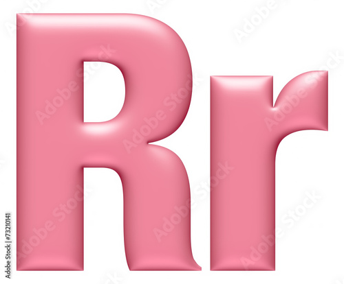 Big and Small Letter R isolated on white background Stock Illustration ...