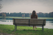 Woman Sitting Alone On A Bench Free Stock Photo - Public Domain Pictures