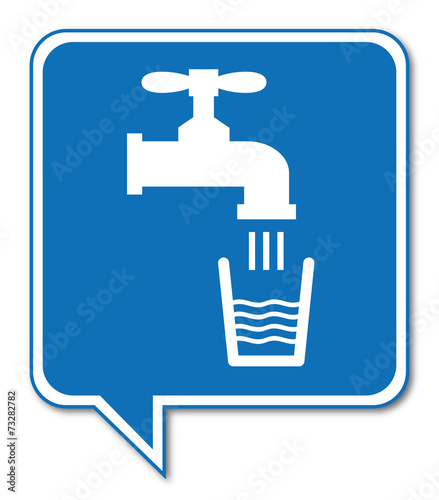 Logo eau potable. Stock Vector | Adobe Stock