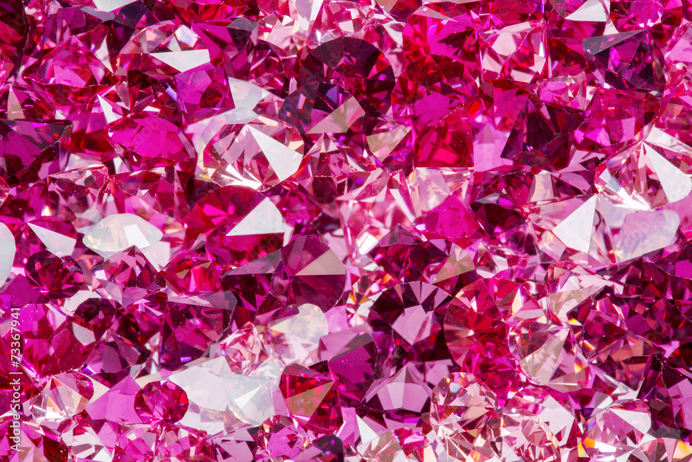 Closeup photo of many small ruby and diamond stones Stock Photo | Adobe ...