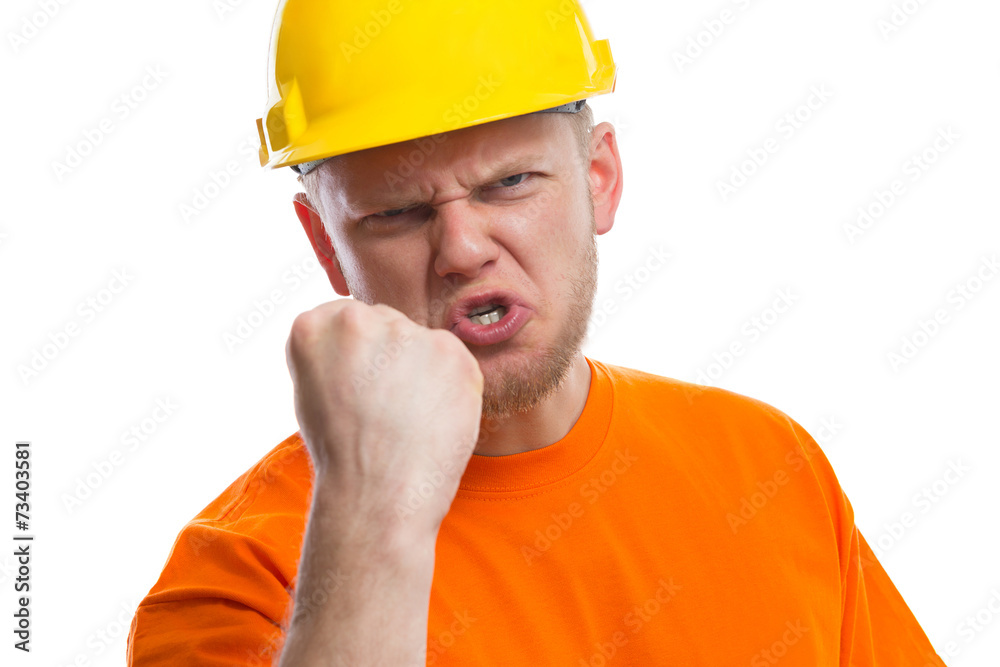 Angry Construction Worker