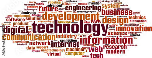 Technology word cloud concept. Vector illustration Stock Vector | Adobe ...