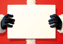 Santa Claus Postcard Blank Free Stock Photo - Public Domain Pictures