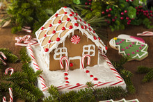 Peppermint Gingerbread House Free Stock Photo - Public Domain Pictures