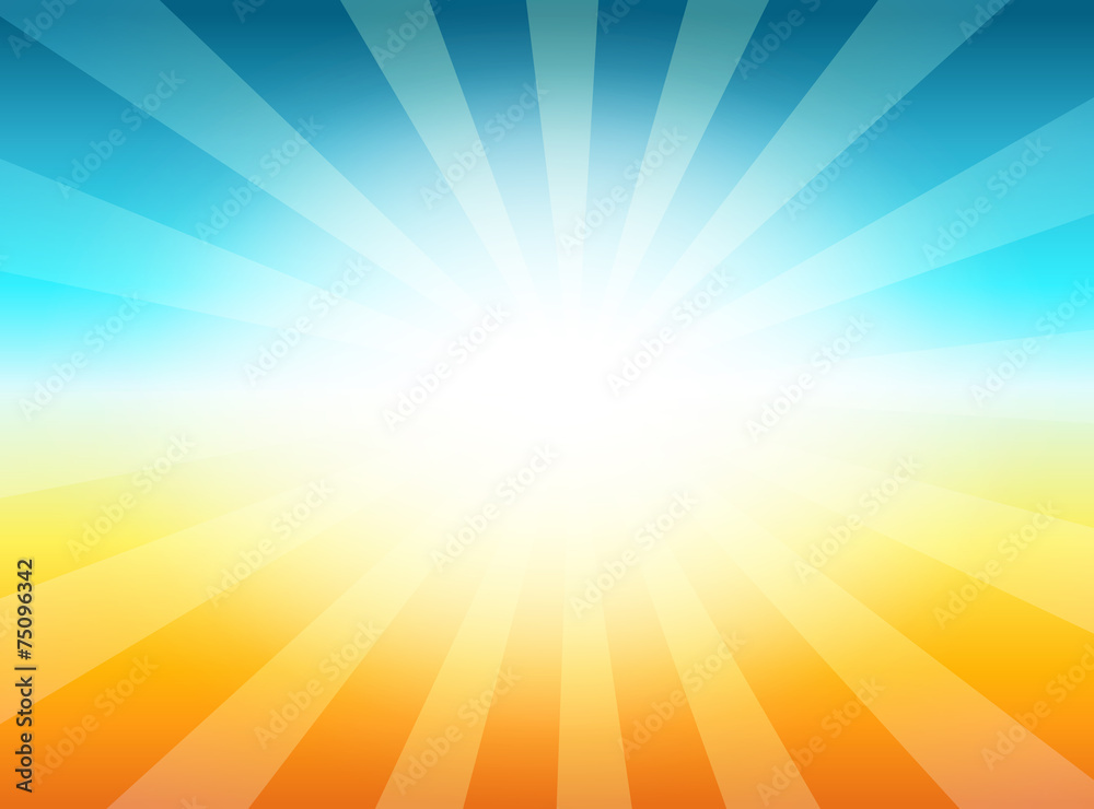 Vintage Background with Sunrise Shining Stock Vector | Adobe Stock