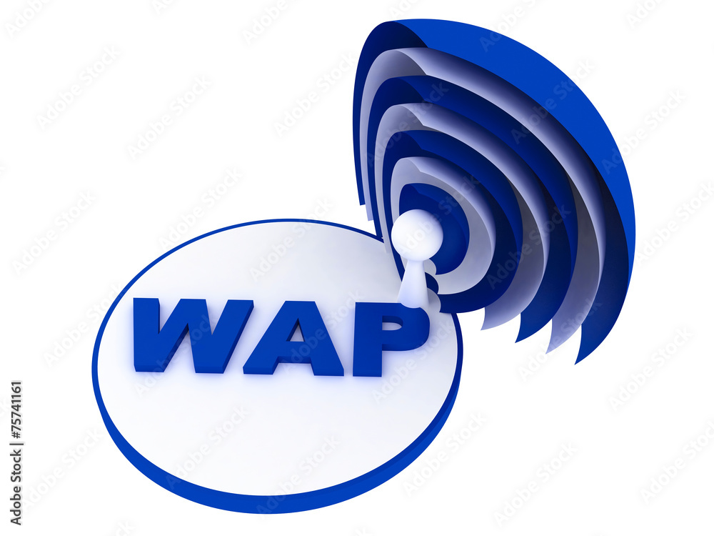 WAP (Wireless access point) sign Stock Illustration | Adobe Stock