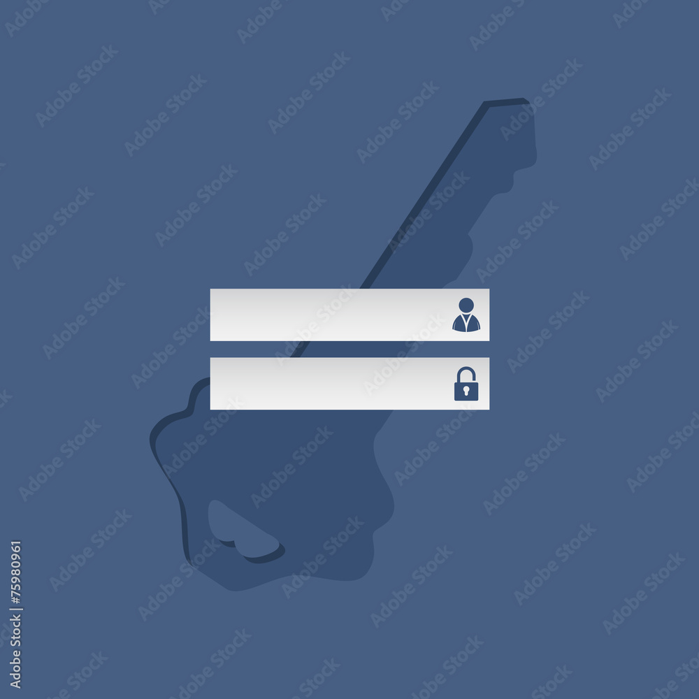 Cool new login screen design Stock Vector | Adobe Stock