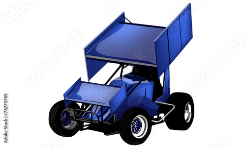 Sprint Car Racing Stock Vector | Adobe Stock