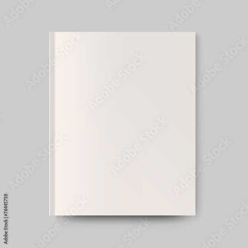 Blank magazine cover. Isolated object for design and branding Stock ...