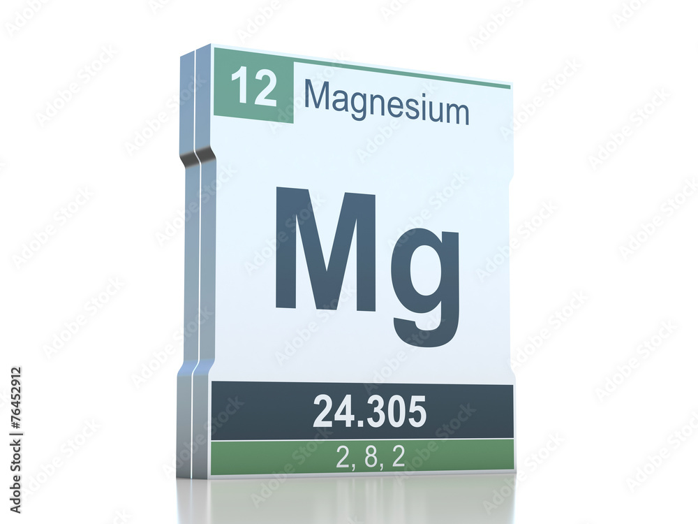 Magnesium symbol - element from the periodic table Stock Illustration ...