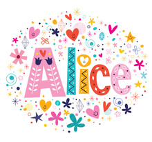 First Name - ALICE Free Stock Photo - Public Domain Pictures